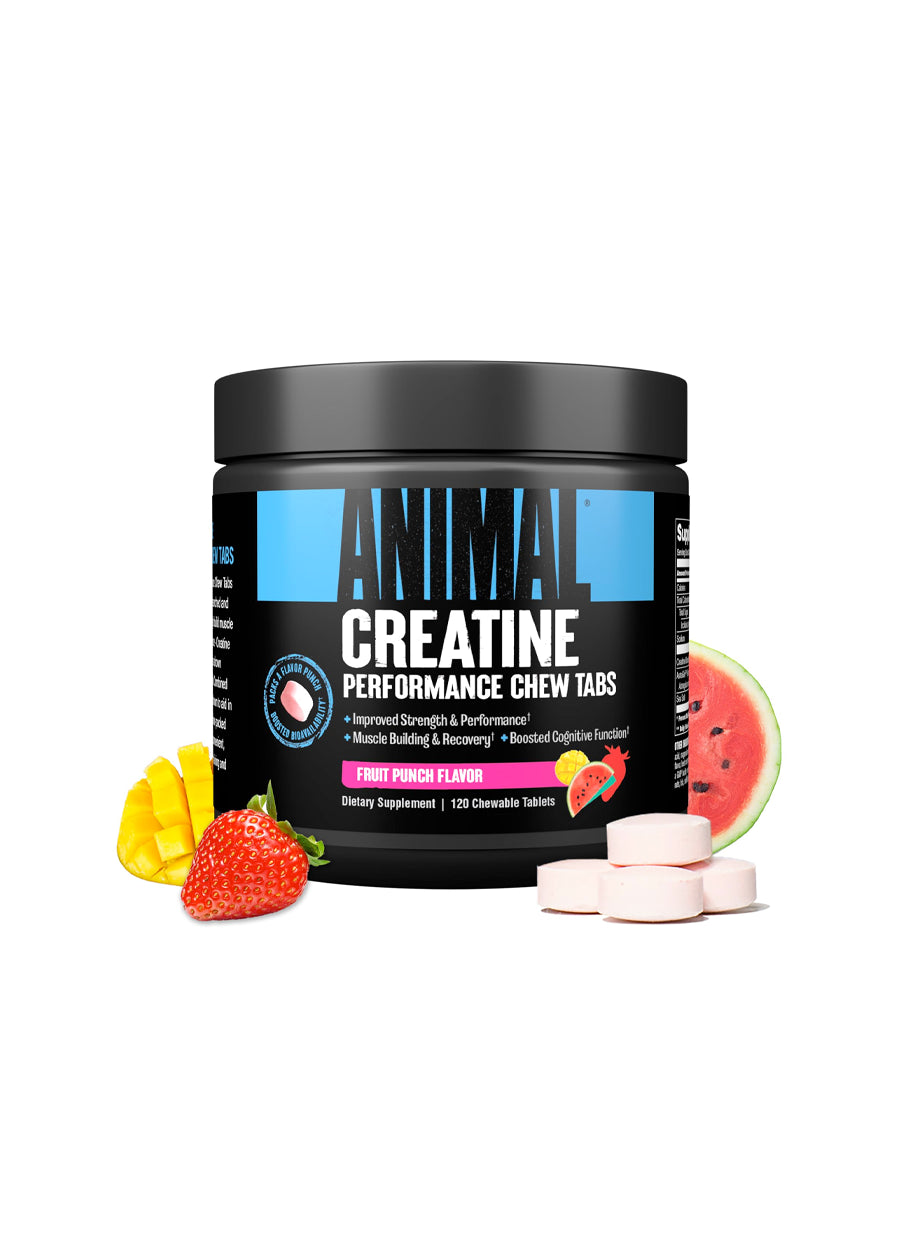 Universal Nutrition Animal Creatine Chews Fruit Punch 120 Tuggtabblett ...